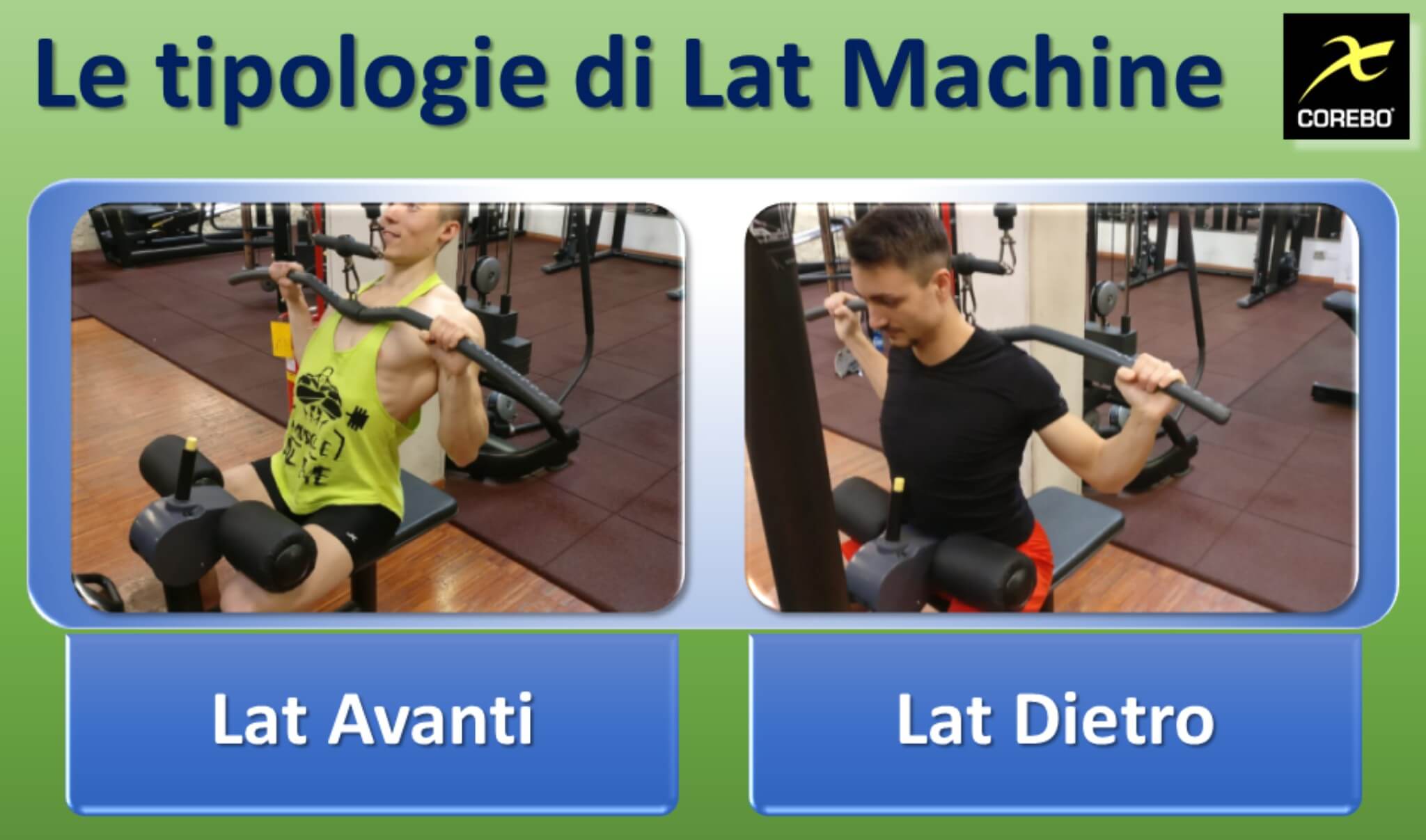 Lat Machine e Allenamento Dorso: esecuzione ed errori - COREBO